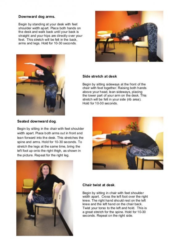 Desk Yoga Stretches-Improve your health while sitting